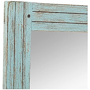 Foreside Home & Garden FMIR06224 Heartland Mirror Blue