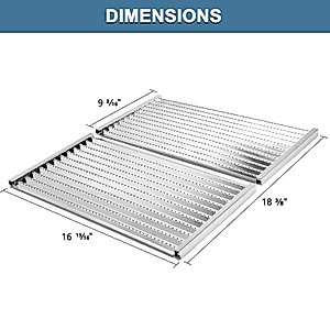 Adviace Grill Parts for Charbroil 463642316 463644220 463245518 463675016 463246118 463632320 463632520 463675016P1, Replacement Cooking Grate Infrared Emitter G362-2100-W1 for Charbroil Grills