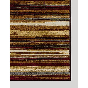 Unique Loom Barista Collection Area Rug - Icatu (7' 10" Square, Beige/ Brown)