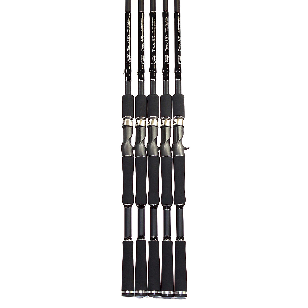 Fitzgerald Fishing Titan HD Series Sensitive and Powerful Pitching and Flipping Rods with 5 Models 7'6", 7'8" & 7'10" Heavy and X-Heavy Balanced The Ultimate Power Bass Tournament Fishing Rods