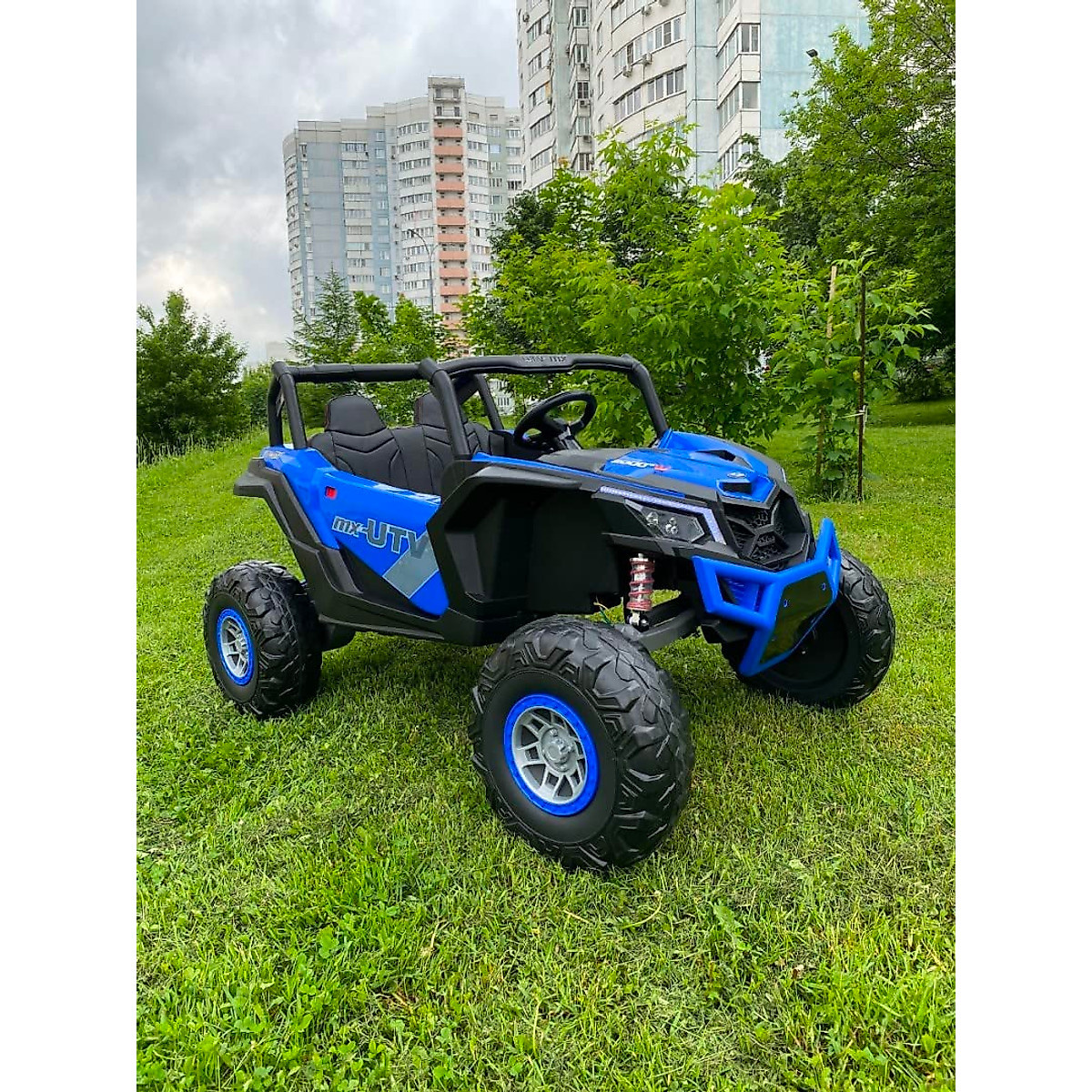 Next Generation 4X4 Upgraded Kids Ride ON CAR Power Wheel Quad Buggy UTV MX Side by Side RZR ATV 24V XL Rubber Tiers