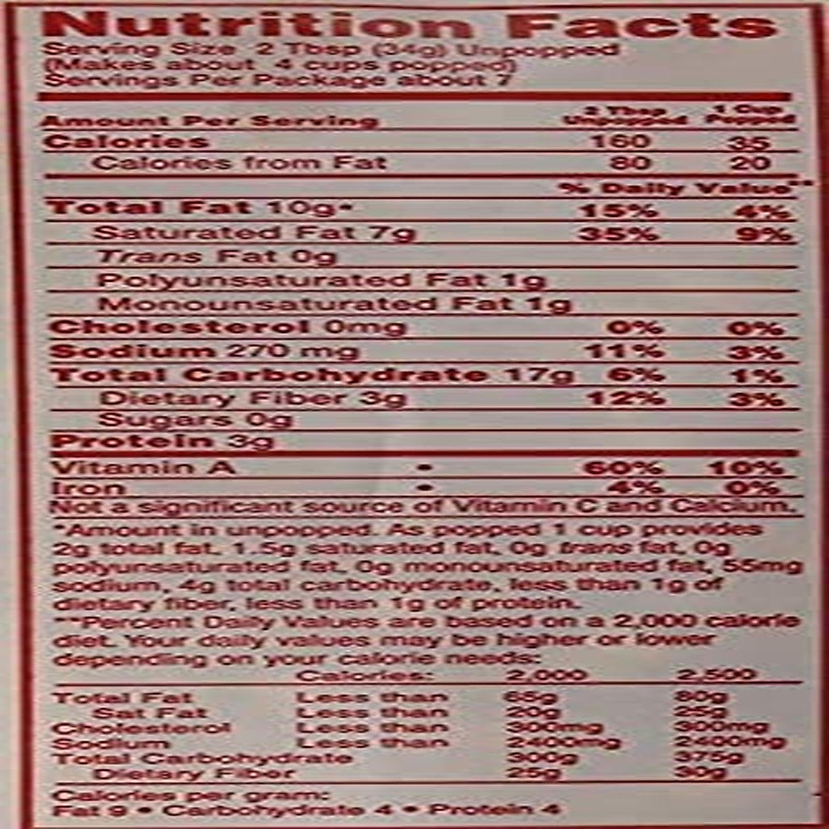 Gold Medal Mega Pop Popcorn Kit 8 oz produce "Butter like Flavored Popcorn" OU Kosher (3)