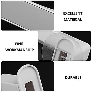 Cabilock Towel Bar Suction Cup Towel Holder Kitchen Storage Organizer Hanger Wall Mount Bathroom Towel Rack for Home Hotel Shower Room Grey