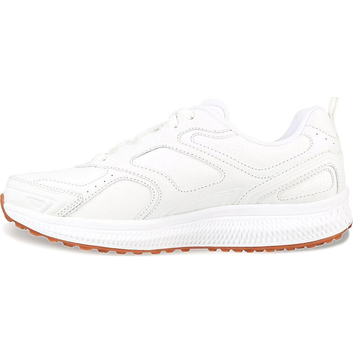 Skechers Women's GO Run CONSISTENT-Broad Spectrum Sneaker, White, 8 Wide