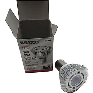 Satco S9005 2 Watt (20 Watt) 100 Lumens Elevator LED Warm White 3000K Light Bulb, Long Life