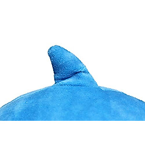 Grumpy Shark - Cute Super Soft Plush Stuffed Animal Toy (Angry Glitter Eyes) - Large 8 Inch - Unique Funny Gift for Kids and Adults