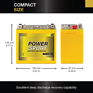 YTX14-BS Gel 12V 14AH 240CCA Battery for Honda ATV FourTrax TRX 300 350 450