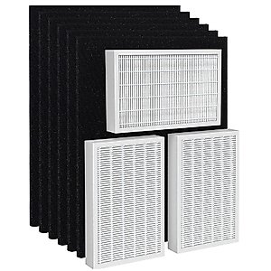 Replacement Filter for Honeywell HPA300 HPA200 HPA100, 3 HEPA Filters & 6 Pre-Filters, Part # HRF-R1 HRF-R2 HRF-R3 HRF-ARVP300 Replacement Filter R, 9 Count (Pack of 1)