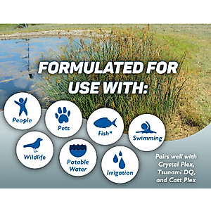 Plex Mate Aquatic Surfactant for Herbicides - 8 Ounces - Non-Ionic, Increase Product Coverage, Increase Product Penetration, Increase Product Effectiveness