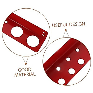 SEWOART Shelf for Garage Tool Hardware Storage Rack Red Steel Hardware Tool Organizer Warehouse Tool Shelf