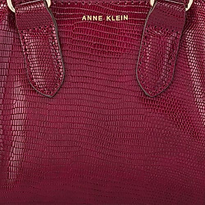 ANNE KLEIN Lizard Mini Crossbody, Bloodstone