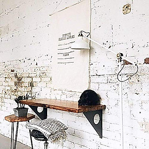 FOF FRIEND OF FAMILY Industrial Rustic Wall-Mounted Table, Dining Table Desk, Pine Wood Wall-Mounted Bar Tables (47"X18")
