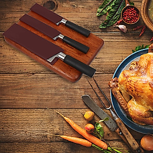 Knife Sheath, Knife Guard, Knife Sleeve, Knife Holder Sleeve, Waterproof Knife Covers,Professional Knife Edge Guard,Universal Blade Covers,Set Of 6 (Brown)