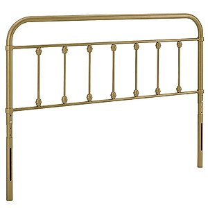 Modway MOD-6155-GLD Sage King Metal Headboard, Gold