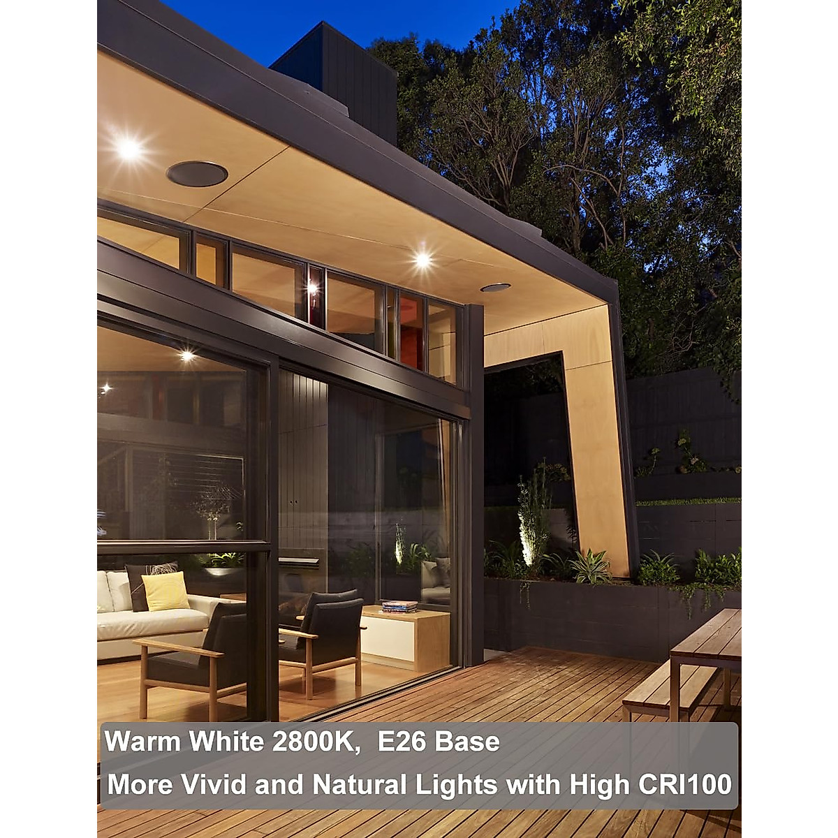 Vannise PAR30 Halogen Bulb 75W 120V, 6 Pack High Output 1000LM PAR30 Long Neck Halogen 75W with Warm White 2800K, PAR30 Dimmable, Long Lasting PAR30 Flood Light Bulb with E26 Medium Base