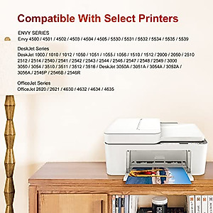 ejet 61XL Ink Cartridges Combo Pack Remanufactured Replacement for HP 61 XL Ink 61 Ink for HP Envy 4500 5530 4502 5535 5534 officejet 4630 4635 Deskjet 1000 1010 1510 Printer (1 Black, 1 Tri-Color)