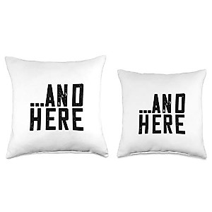 AlbaGifts Funny Matching Set We Had Sex Here and Here Throw Pillow, 16x16, Multicolor
