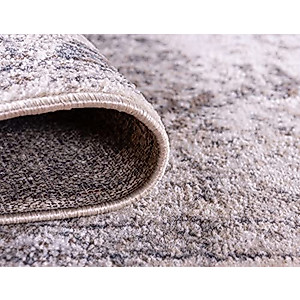 Unique Loom Tuareg Collection Vintage Distressed Traditional Area Rug, 9 x 12 ft, Beige/Brown