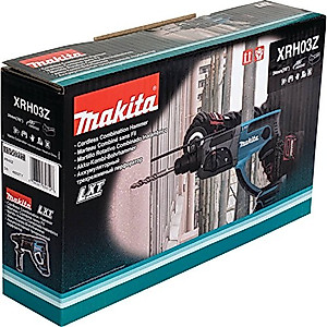 Makita XRH03Z 18V LXT Lithium-Ion Cordless 7/8-Inch Rotary Hammer, accepts SDS‑PLUS bits, Tool Only