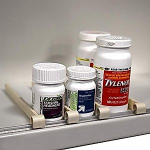 10" D Clip on Shelf Divider for Front Rail for Shelf Divider Management System - 50 Pack
