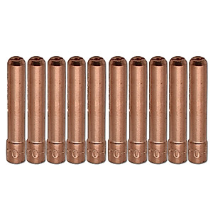 10PK TIG Collets 13N21 0.040" & 1.0mm For TIG Welding Torch 9, 20 and 25 Series in Lincoln Miller ESAB Weldcraft CK Everlast