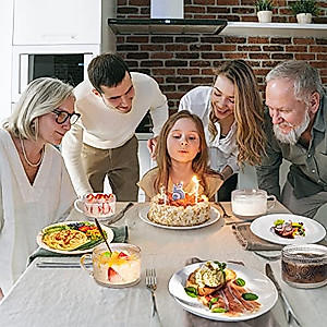 megarte Vintage Glass Coffee Mugs - 14 Oz Embossed Glass Mugs with Bamboo Lids and Golden Spoons Set Of 4 - Coffee Cups for Cappuccino, Latte, Cereal, Yogurt, Tea Christmas Thanksgiving Gifts