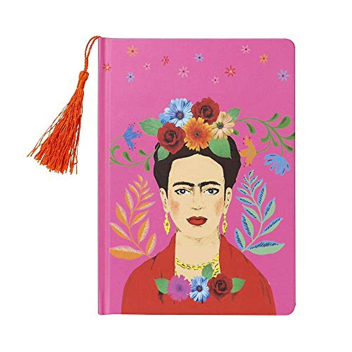 Talking Tables Bohemain Décor Office Supplies School Diary Tuition Boho Frida Khalo Notebook, A5, Pink