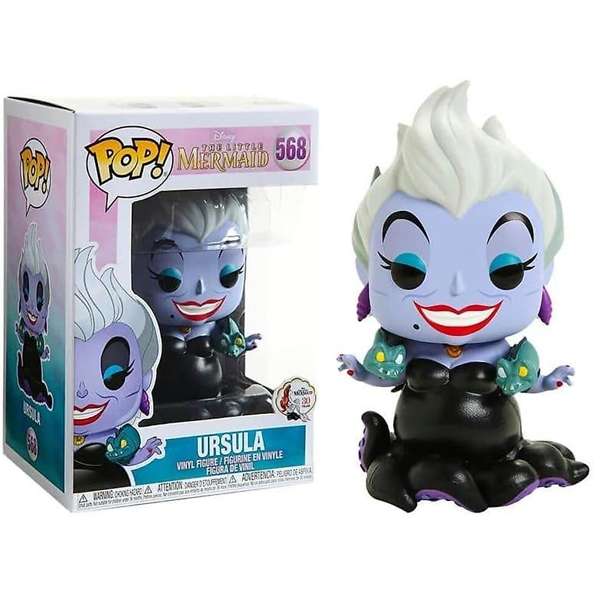 Disney Princess: The Little Mermaid - Ursula with Eels Funko Pop! Vinyl Figure (Includes Compatible Pop Box Protector Case)