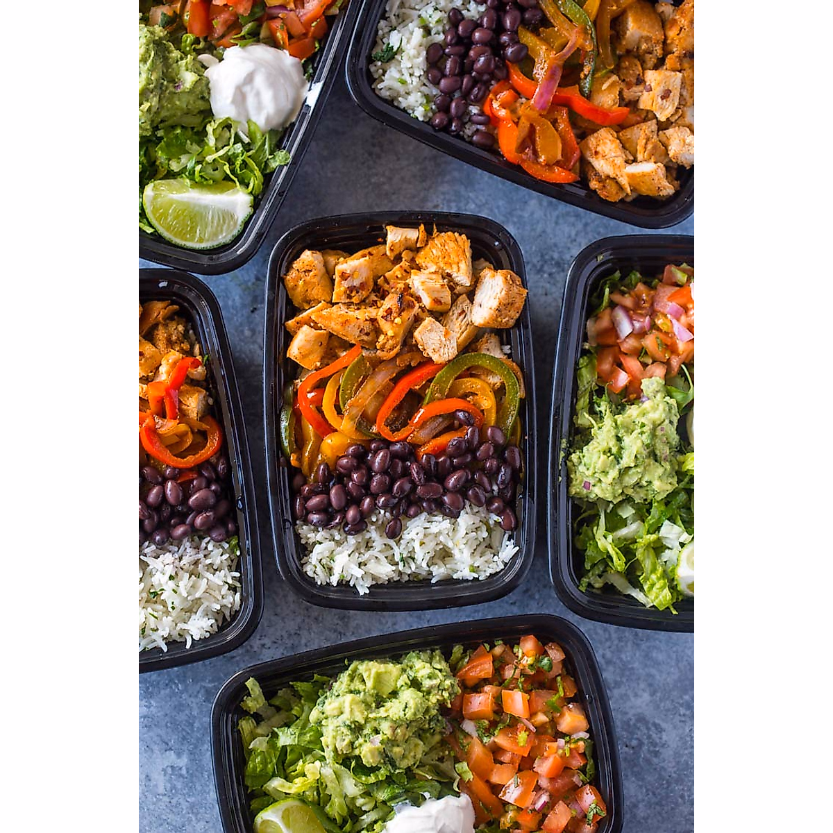 Golden State Art, 25 Pack 32 Oz Meal Prep Container, 1-Compartment Lunch Bento Box with Lid, BPA Free, Freezer, Microwave, Dishwasher Safe, Reusable