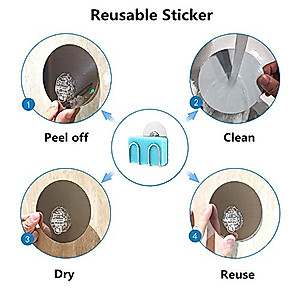 Sponge Holder for Kitchen Sink Bogeer Adhesive Sink Sponge Holder, Quick Drying, Reusable Adhesive, 304 Stainless Steel