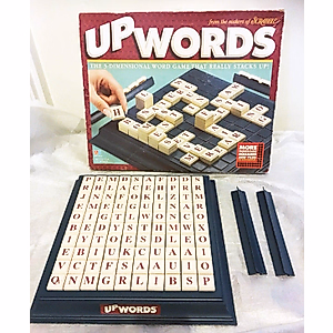 Upwords 3-Dimensional Word Game 1997 Edition with 100 Tiles