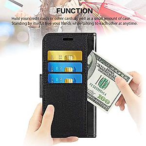 for Infinix Smart 5 Pro Case, Oxford Leather Wallet Case with Soft TPU Back Cover Magnet Flip Case for Infinix Smart 5 Pro (6.52”)