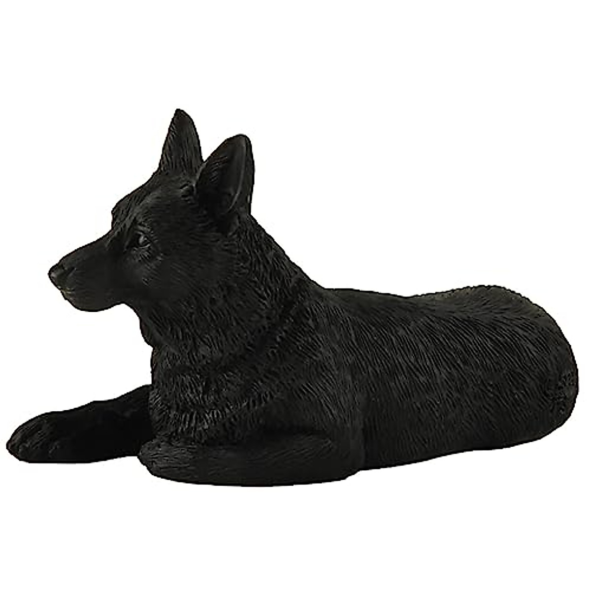 JFSM INC. 4" Mini Black German Shepherd Figurine - Black German Shepherd Gifts, Gifts for German Shepherd Lovers, Black German Shepherd Decor