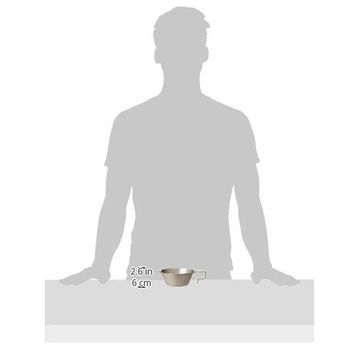 Snow Peak Ti-Backpackers Cup - Sturdy and Durable - Cooking and Measuring - 4.8 x 1.75 in