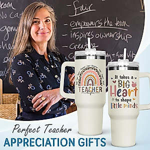Teacher Gifts For Women - Teacher Appreciation Gifts From Students - Christmas Gifts for Teachers - Teacher Gifts For Birthday, Appreciation Week, Back To School - Teacher Valentine Gifts Tumbler 40Oz