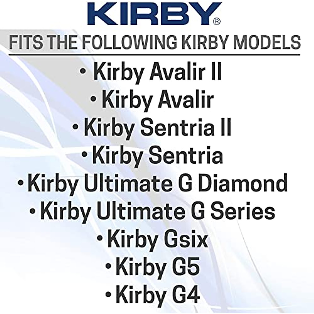 KIRBY Vacuum System Filter Bags with Micron Magic technology 6 Pack Part 204811 Plus Belt