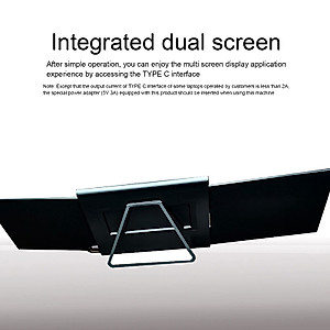 13.3 Inch Dual Extender Screen, 1920x1080 HD IPS Full View Dual Screen Display Dual Laptop Monitor Screen Laptop Screen Extender (X50 US Plug)