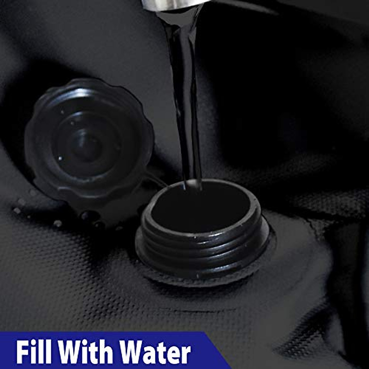 Eurmax USA Saddle Design Water Weight Bag Heavy Duty Water Saddlebag Portable Water Bags Outdoor Weights Photo Video Studio Stand 4-Pack(Black)