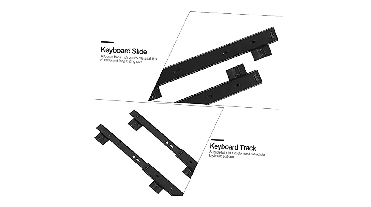 STOBOK Keyboard Rails - Durable Under-Desk Solution
