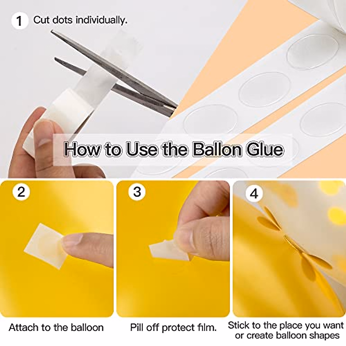 Balloon Arch Kit Balloon Garland Kit Balloon Decoration 32.8ft Balloon Arch Strip & 200 Glue Points For Balloons for Arch Decoration For Wedding Party Halloween balloons Birthday Baby Shower Decor