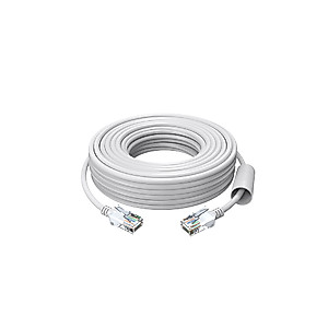 ZOSI Cat5e Ethernet Cable 60ft High Speed Network RJ45 wire cord 8 pin 1000Mbps 155Mhz in Wall,Outdoor,Weatherproof for POE Security Cameras system,PoE switch,internet router,computer