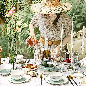 Pottery tableware,Dinnerware Set, Dishes/Plate/Bowl/Cup Set, Fine Bone China Dinnerware Sets, Collection Ceramic Dinner Sets, Christmas Dinnerware, Kitchen Sets for Home,56pcs Square Service for