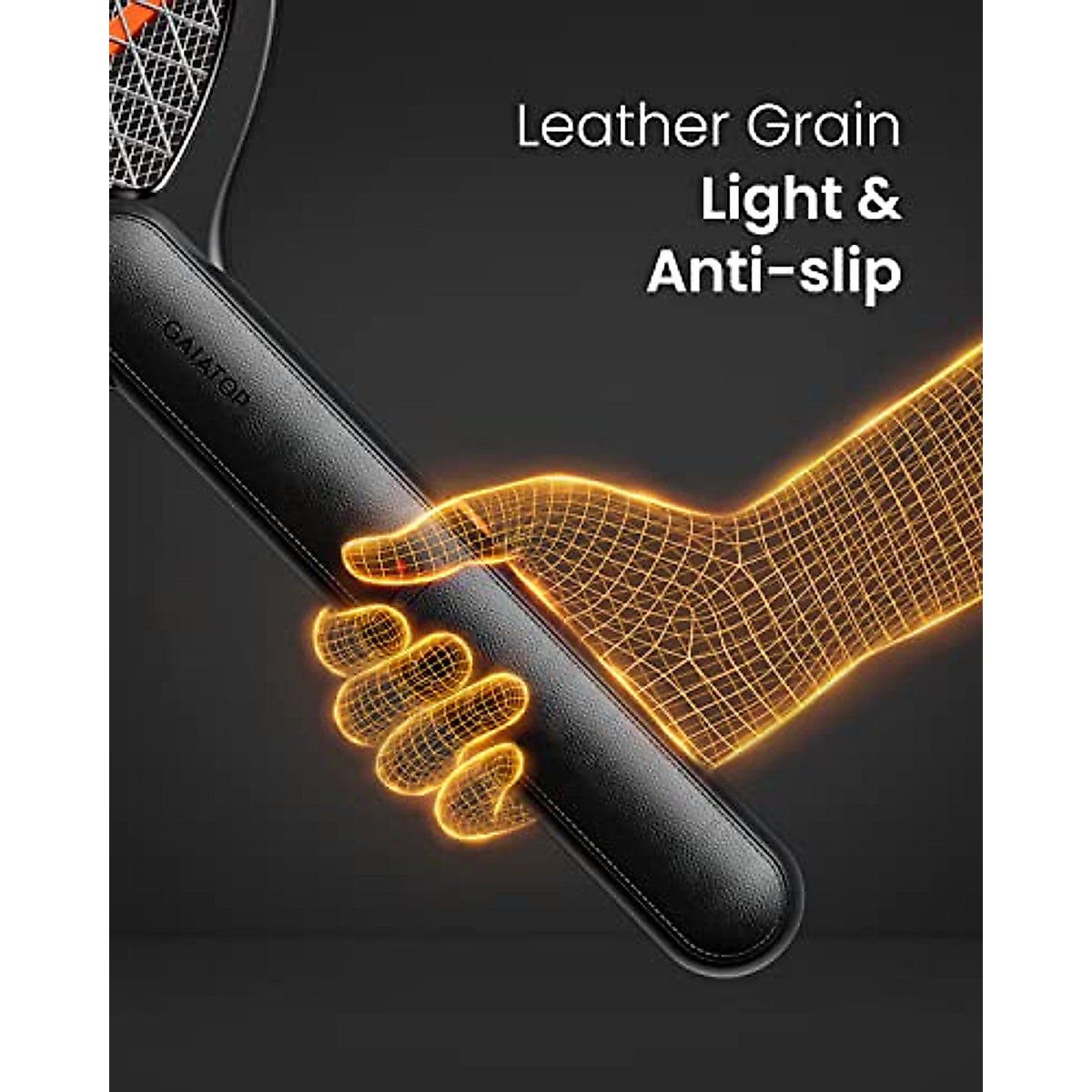 GAIATOP Electric Fly Swatter, 3000V Battery Powered Handheld Fly Zapper, 3-Layer Protection Grid Bug Zapper Racket for Home Bedroom Kitchen Office Backyard Patio Indoor Outdoor