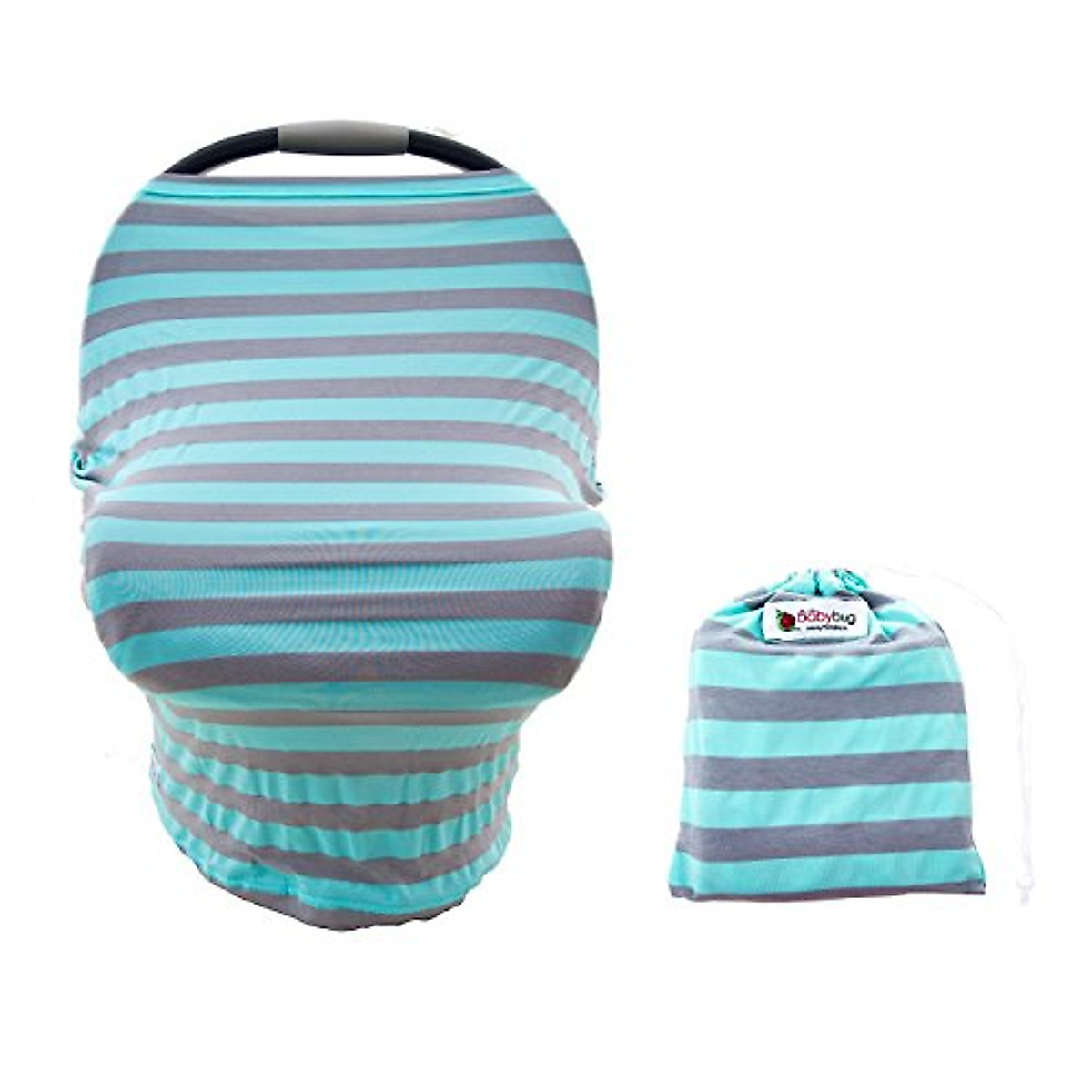 Carseat Canopy Cover | Stretch Jersey Fabric Doubles as a Convenient Breastfeeding or Shopping Cart Cover | Car Seat Canopy for Baby Girls and Boys!