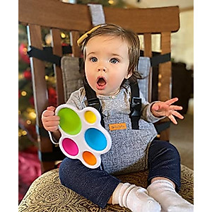 liuliuby Harness Seat - Fabric Baby Portable High Chair Seat Sack with Safety Harness – Parent Pouch Must Haves Baby Travel Essential