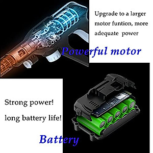 350W 30Bar Electric Pressure Washer 3.2L/min Cordless Pressure Washer Gun 2.8kg Portable Washer Power Washer Jet Washer with Adjustable Nozzle Accessories for Garden, Car, Patio, Yard, Driveways