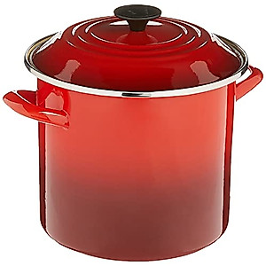 Le Creuset Enamel On Steel Stockpot, 8 qt., Cerise