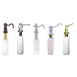 Westbrass Standard Kitchen Sink Soap/Lotion Dispenser, Polished Brass, D217-01