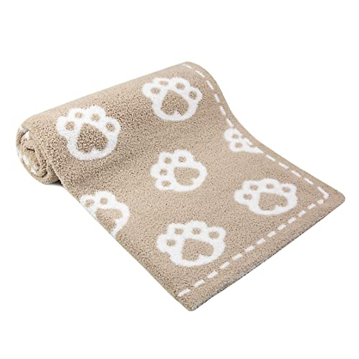 Kid Nation Baby Blankets for Girls Baby Boy Toddler Blanket Soft Baby Quilt Plush Crib Blanket Newborn Stroller Blanket Nursery Infant Bear Paw Khaki,40 x 30 in