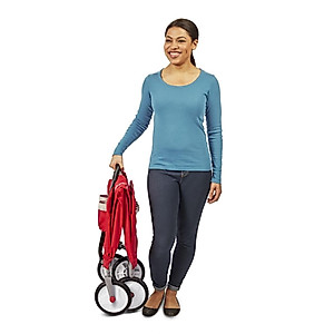 Radio Flyer All-Terrain 3-in-1 EZ Folding Wagon for kids and cargo, Red